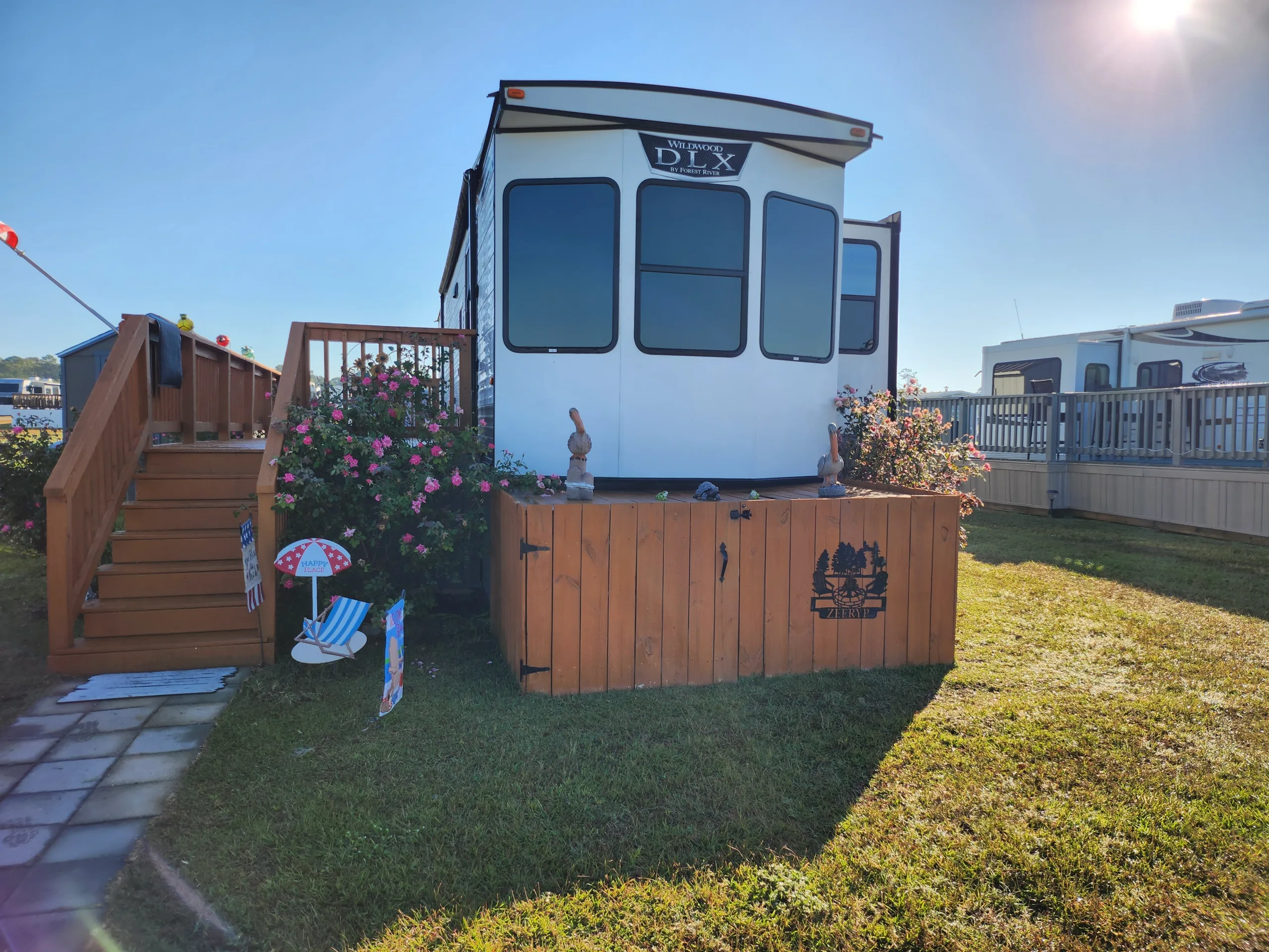 Destination model beach trailer near the water in White Oak Shores in ...
